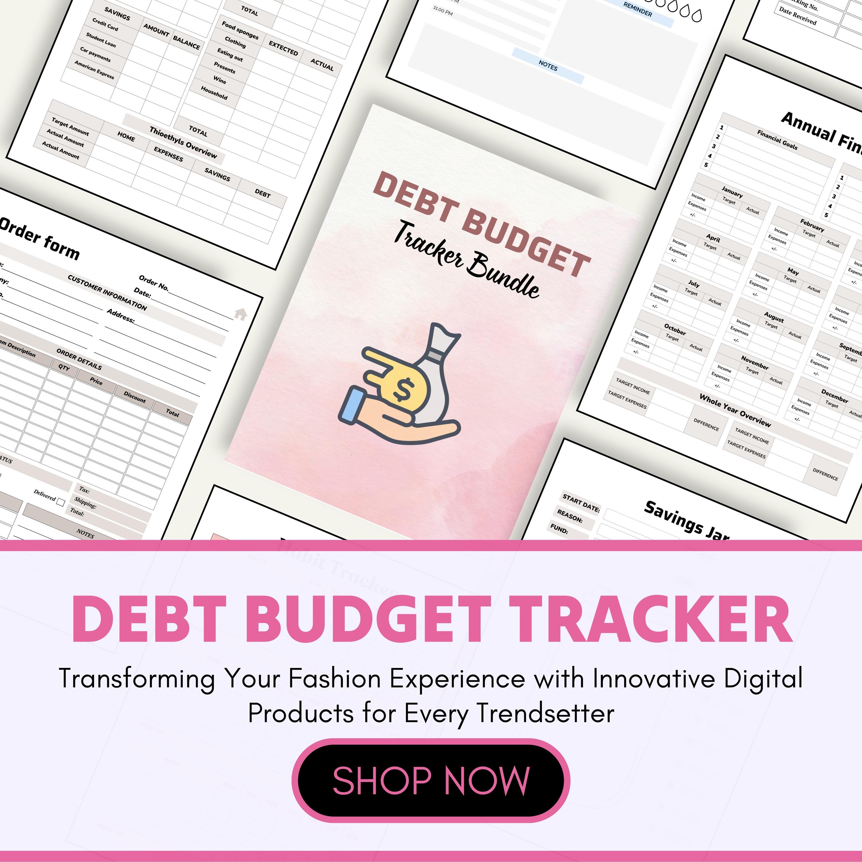 Digital Financial Budget Planner, Finance Tracker, Goodnotes Budget ...