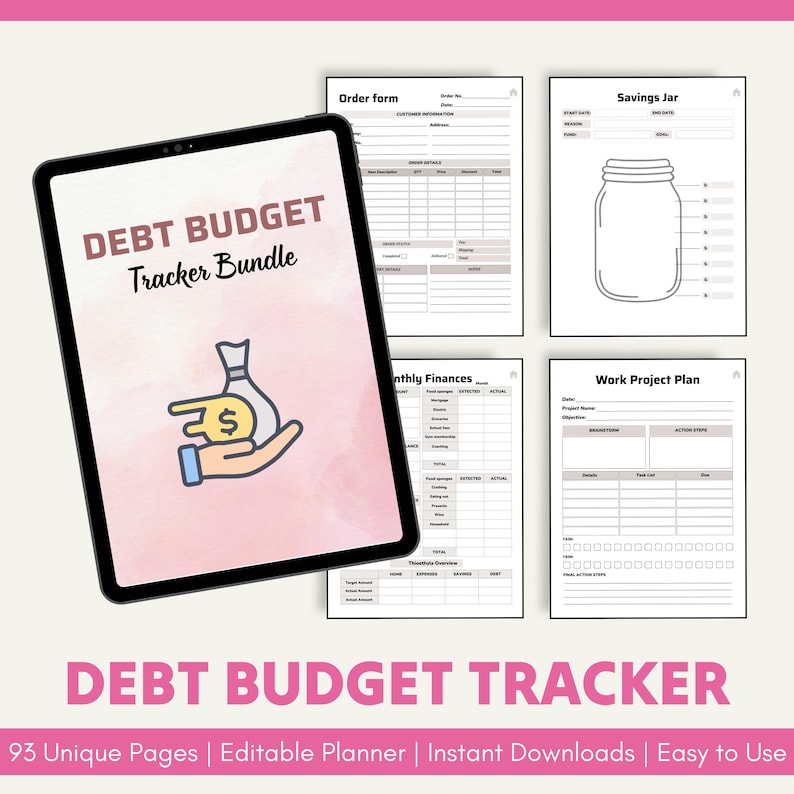 Digital Financial Budget Planner, Finance Tracker, Goodnotes Budget ...