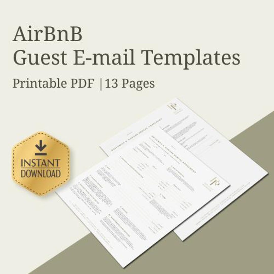 Professional Airbnb Email Templates for Hosts – All-in-one Guest ...