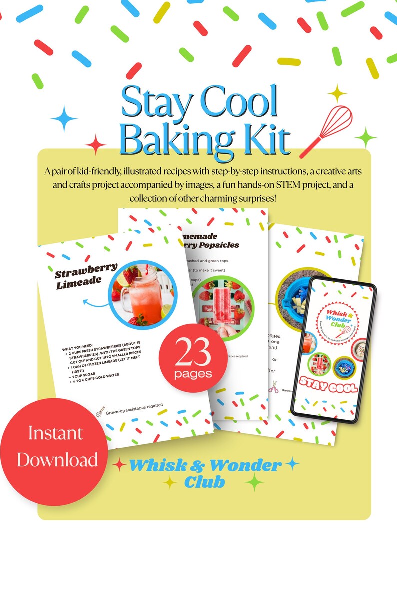 Stay Cool Baking & Craft Kit for Kids | Digital Summer Activity ...