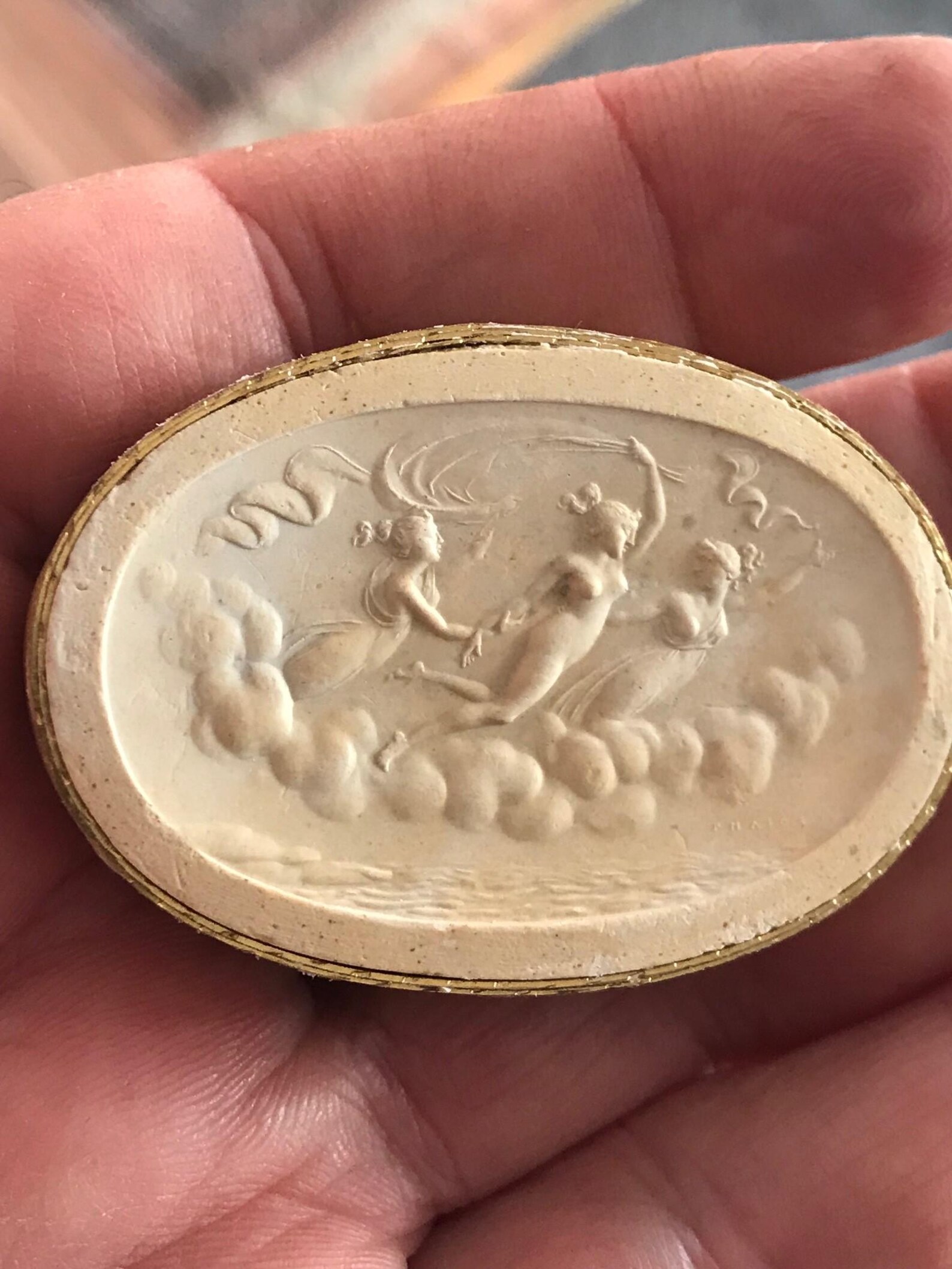 Antique 1800's Grand Tour Intaglio John Tyrrell Poniatowski Plaster ...