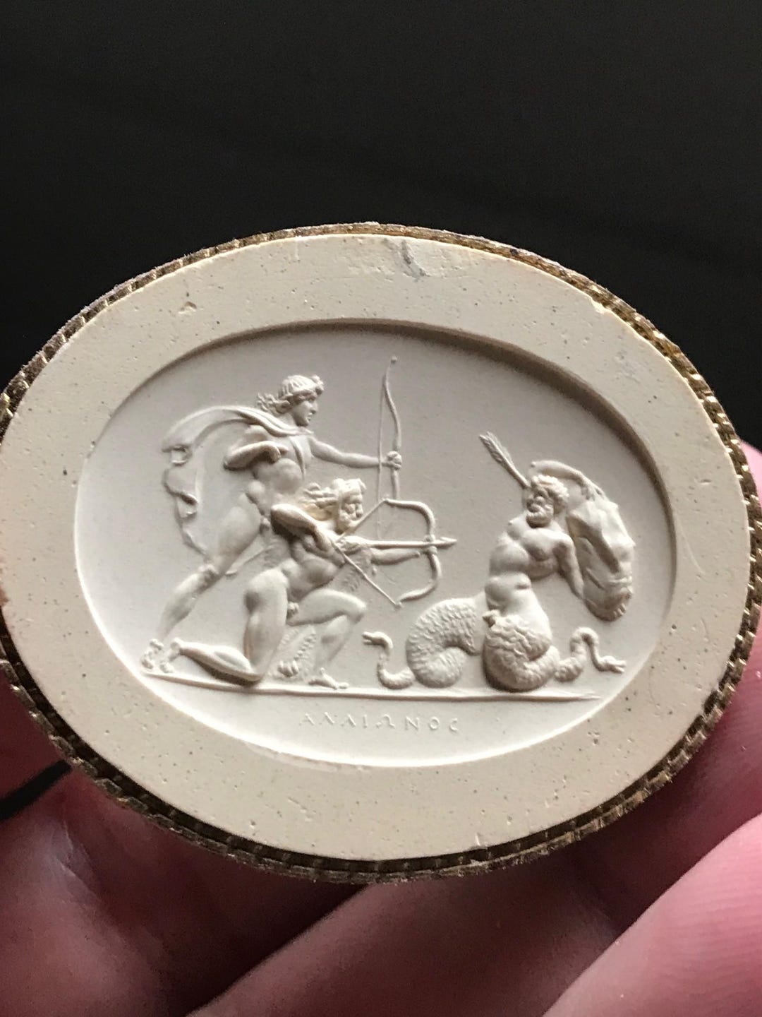 Antique 1800's Grand Tour Intaglio John Tyrrell Plaster Cast From ...