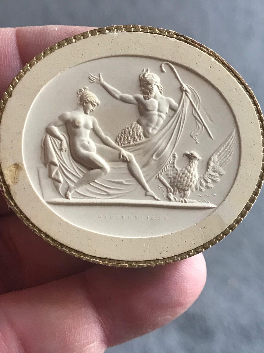 Antique 1800's Grand Tour Intaglio John Tyrrell Plaster Cast From ...