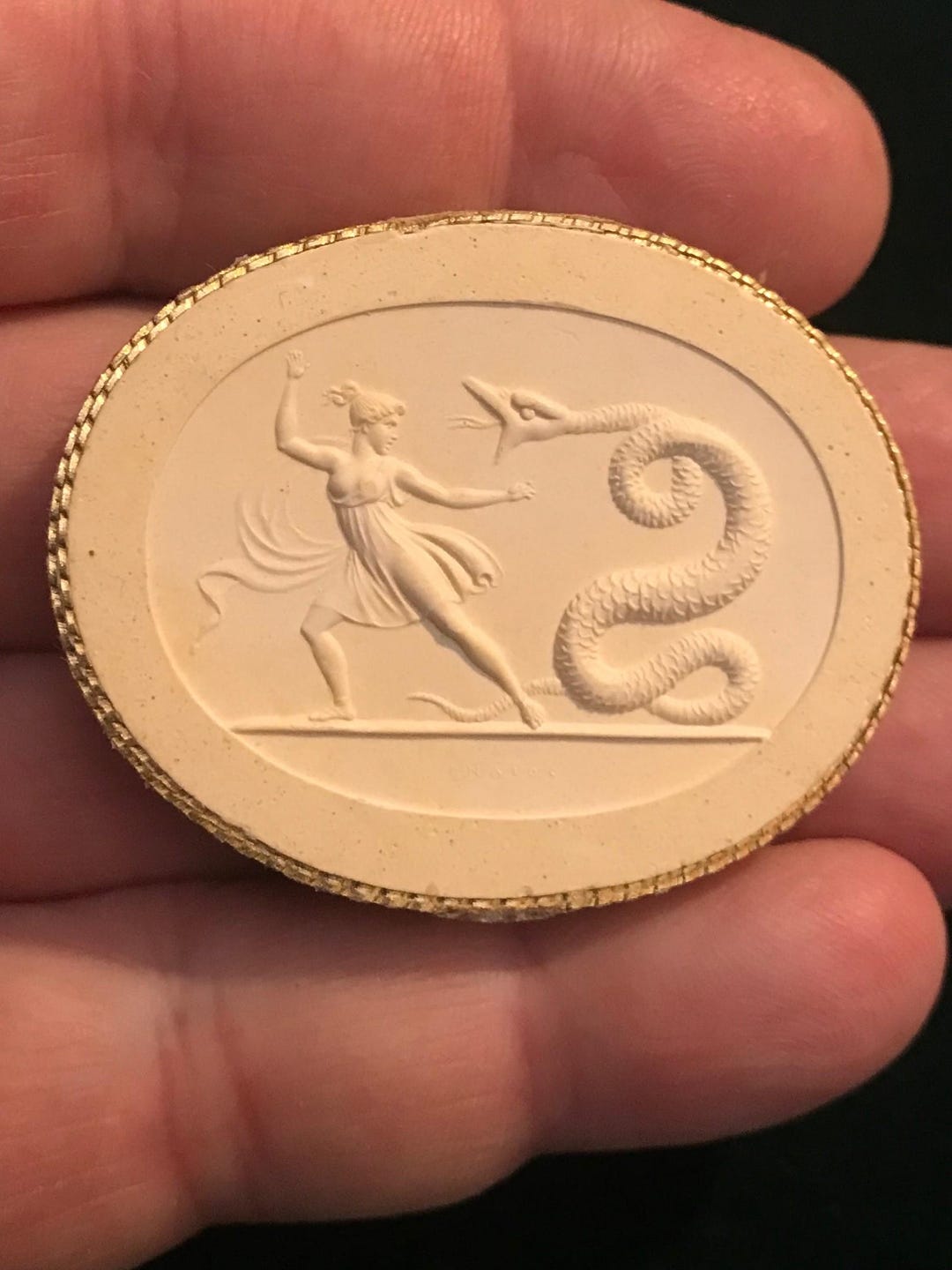 Antique 1800's Grand Tour Intaglio John Tyrrell Plaster Cast From ...