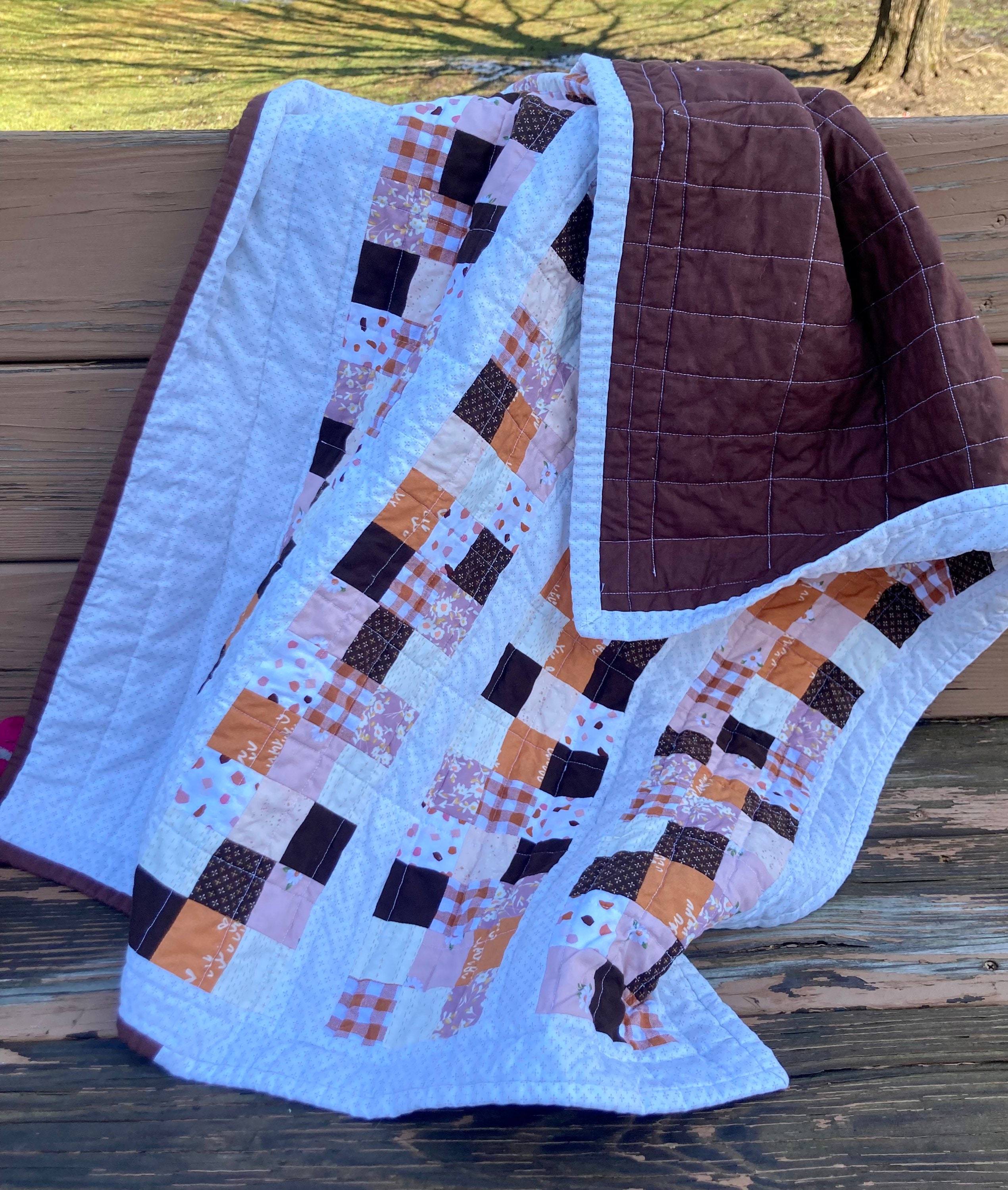 Caramel Mocha Small Quilt - Etsy