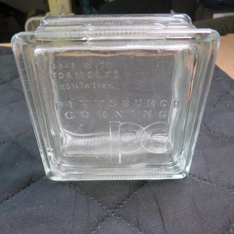 Glass Block Piggy Bank - Etsy
