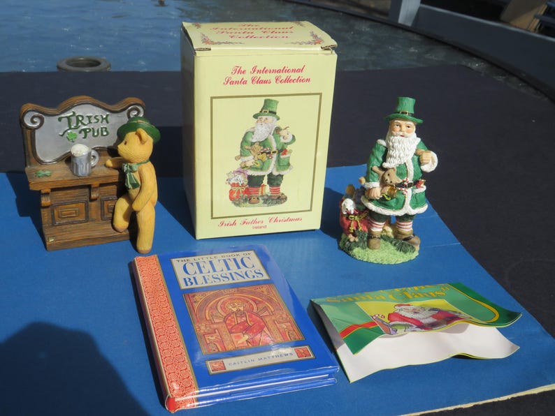 Irish Father Christmas Ireland/irish Pub/book Celtic Blessings - Etsy