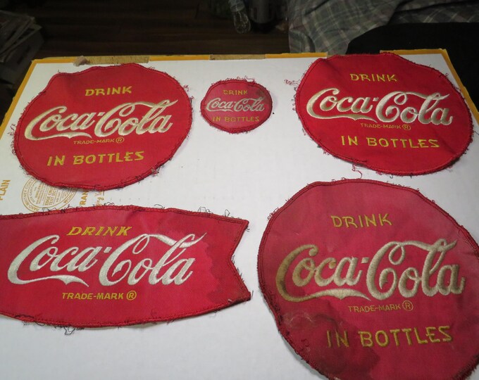 Vintage Lot of 5 Coca-cola Uniform Patches 1950-1960 Pre-owned - Etsy