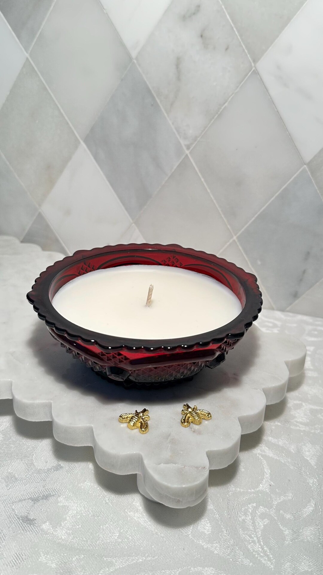 Vintage | Avon Cape Cod Ruby Red | Dessert Berry Bowl | Stunning Glow ...