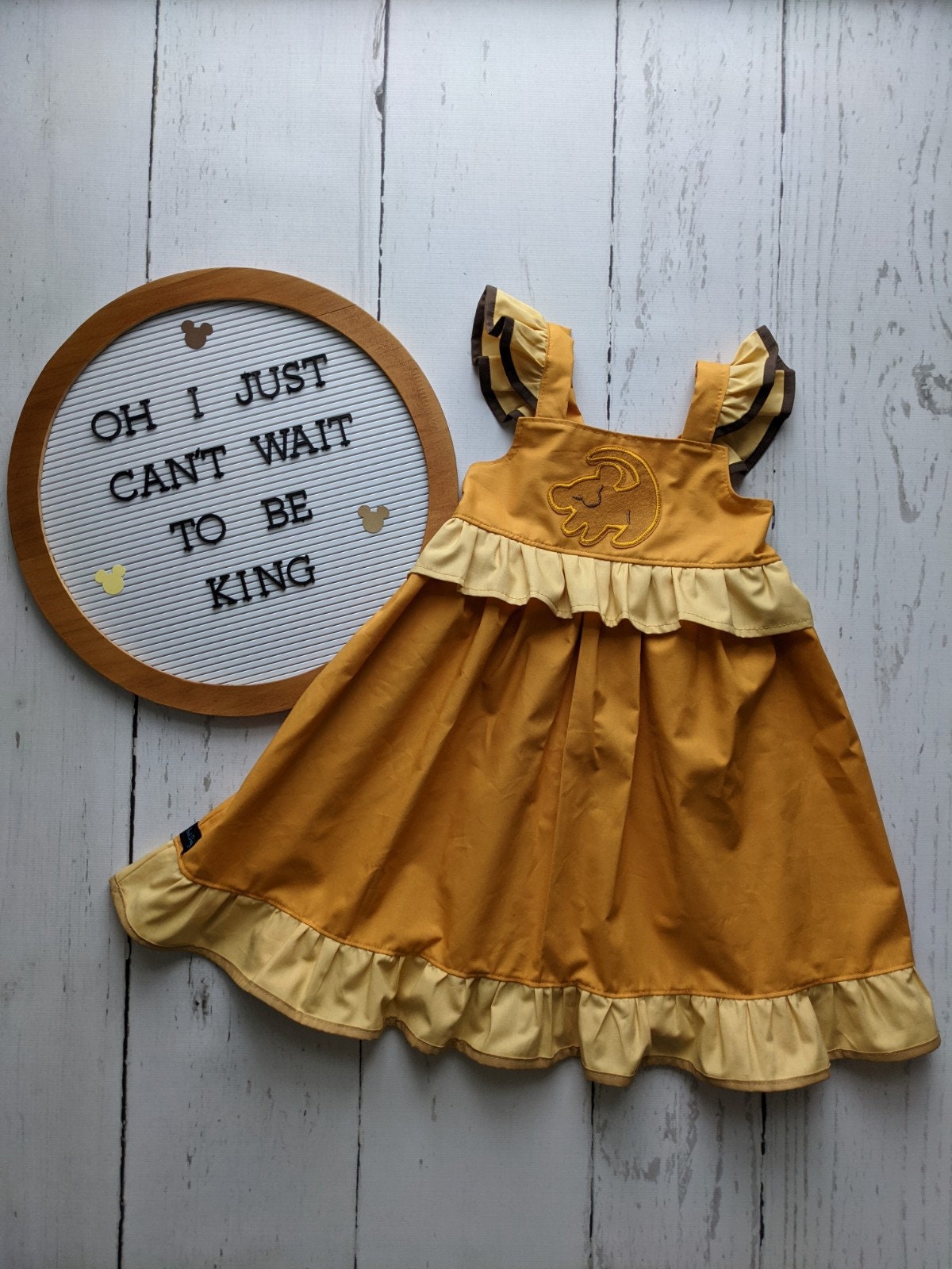 Girls Simba Twirl Dress, Simba Inspired Dress by the Lion King ...