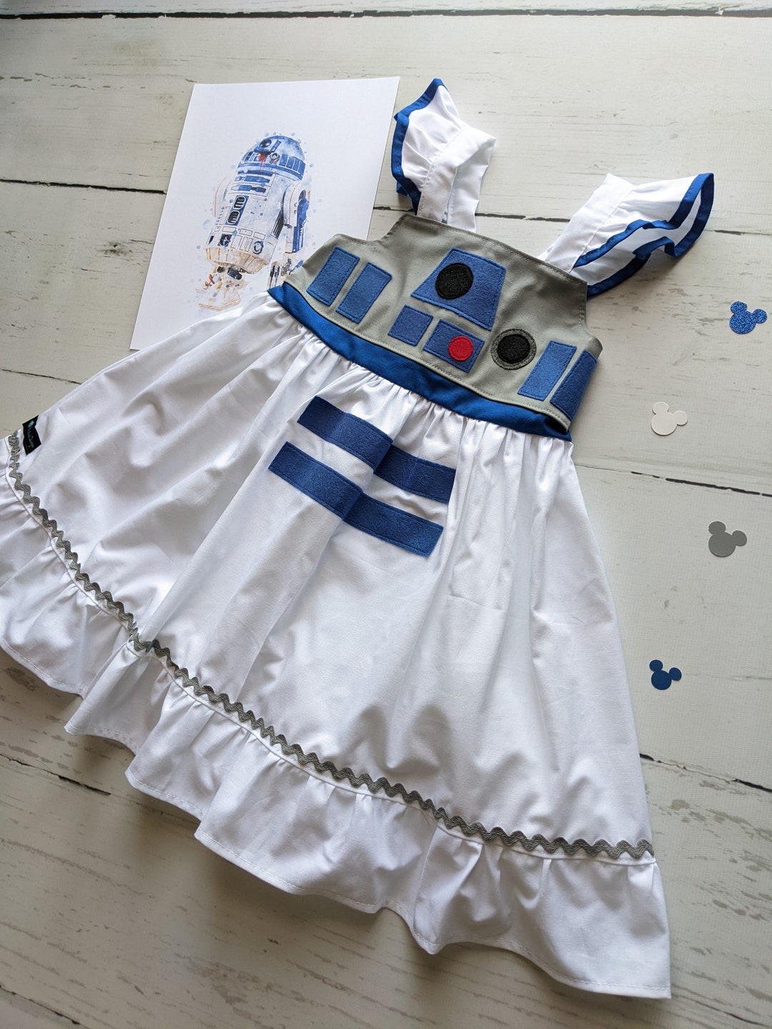 Girls R2D2 Dress, Everyday Princess R2D2 Dress, Inspired by Star Wars ...