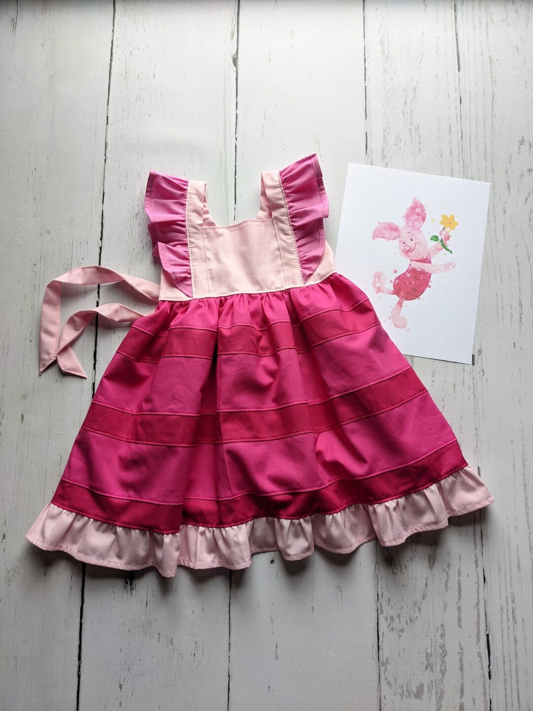 Girls Piglet Twirl Dress, Piglet Dress Inspired by Pooh and Friends ...