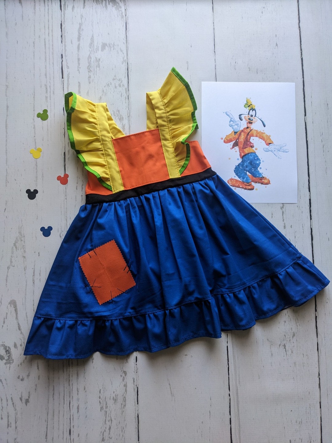 Girls Goofy Twirl Dress, Goofy Inspired Dress, Mickey's Pal, Goofy ...