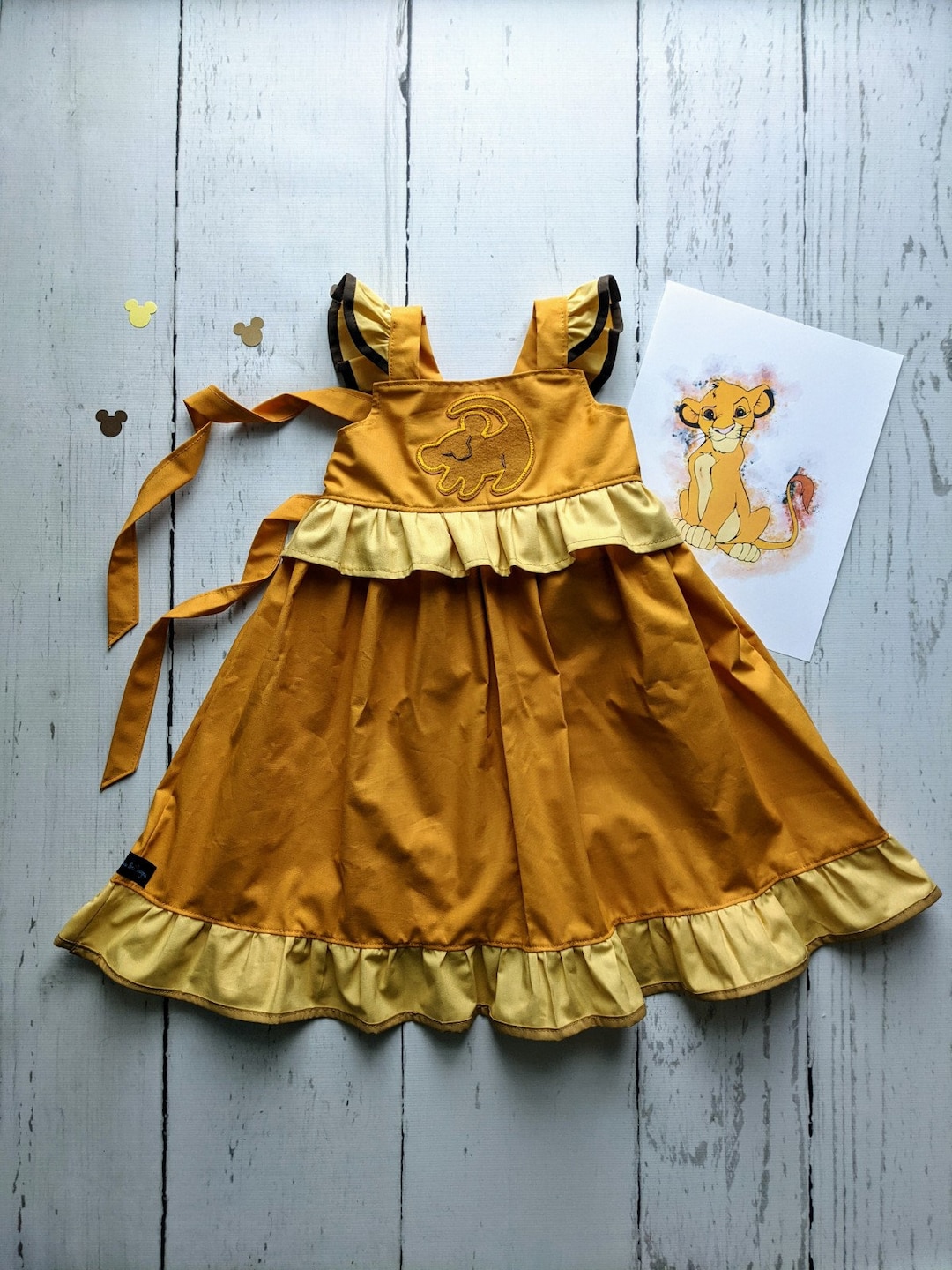 Girls Simba Twirl Dress, Simba Inspired Dress by the Lion King ...
