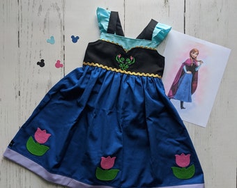 Anna Blue Dress - Etsy