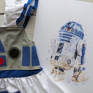 Girls R2D2 Dress, Everyday Princess R2D2 Dress, Inspired by Star Wars ...