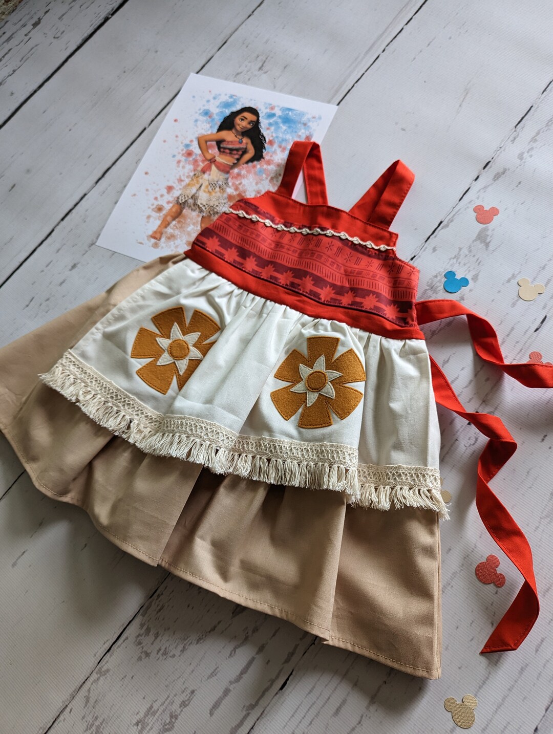 Girls Moana Dress, Everyday Island Princess Dress, Inspired by Moana in ...