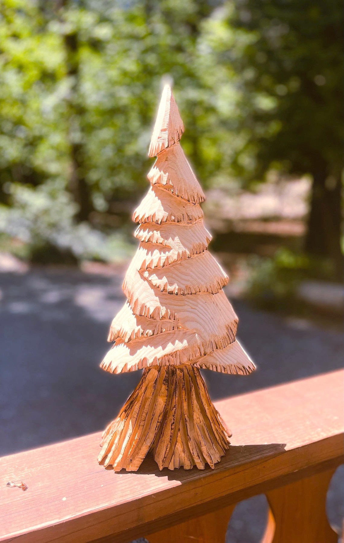 My Artwork is Locally Sourced Incense Cedar Chainsaw Carved Trees From ...