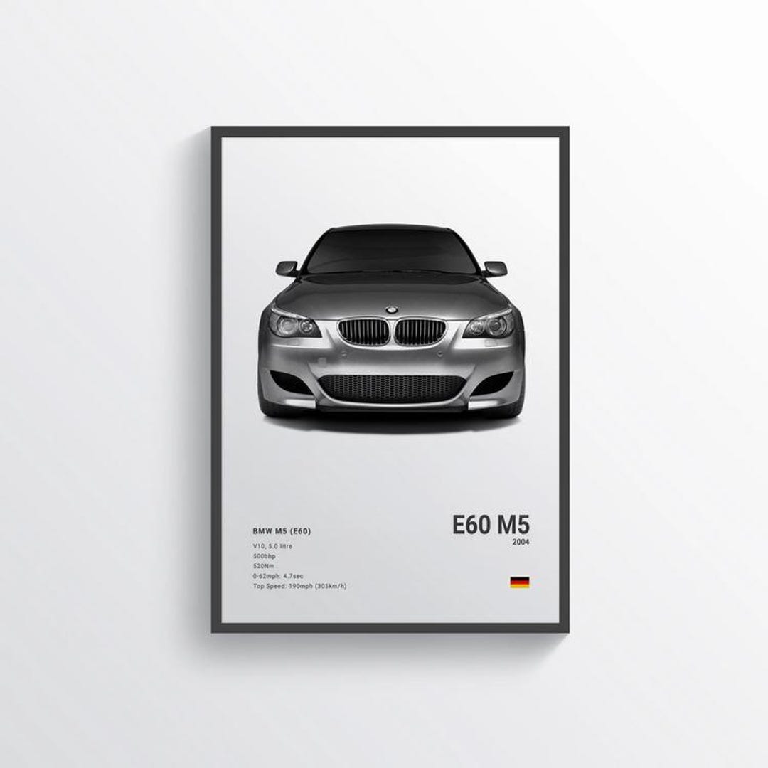 BMW M5 E60 2004 | Car Poster | Digital Art | High-quality Automotive ...