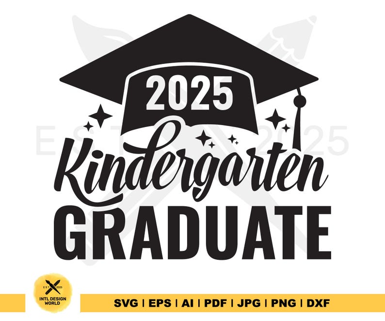 Kindergarten Graduate Svg, Kindergarten Grad, Final Day of Kindergarten ...