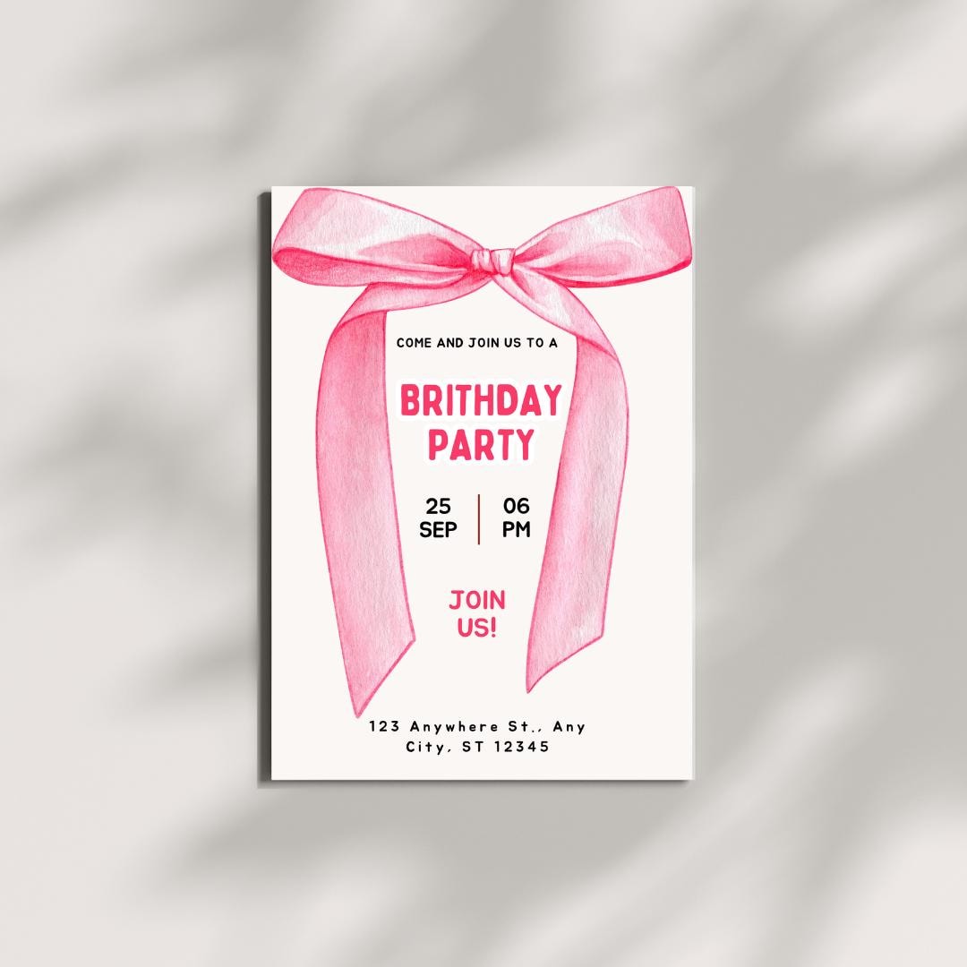 Come & Join Us Birthday Party Invitation Download Printable Canva ...