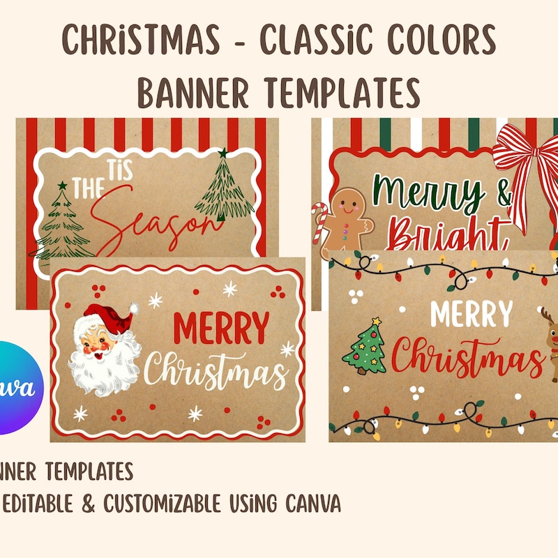 Painted Christmas Banner - Etsy