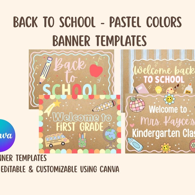 Welcome Back to School Banner Hand Painted - Etsy