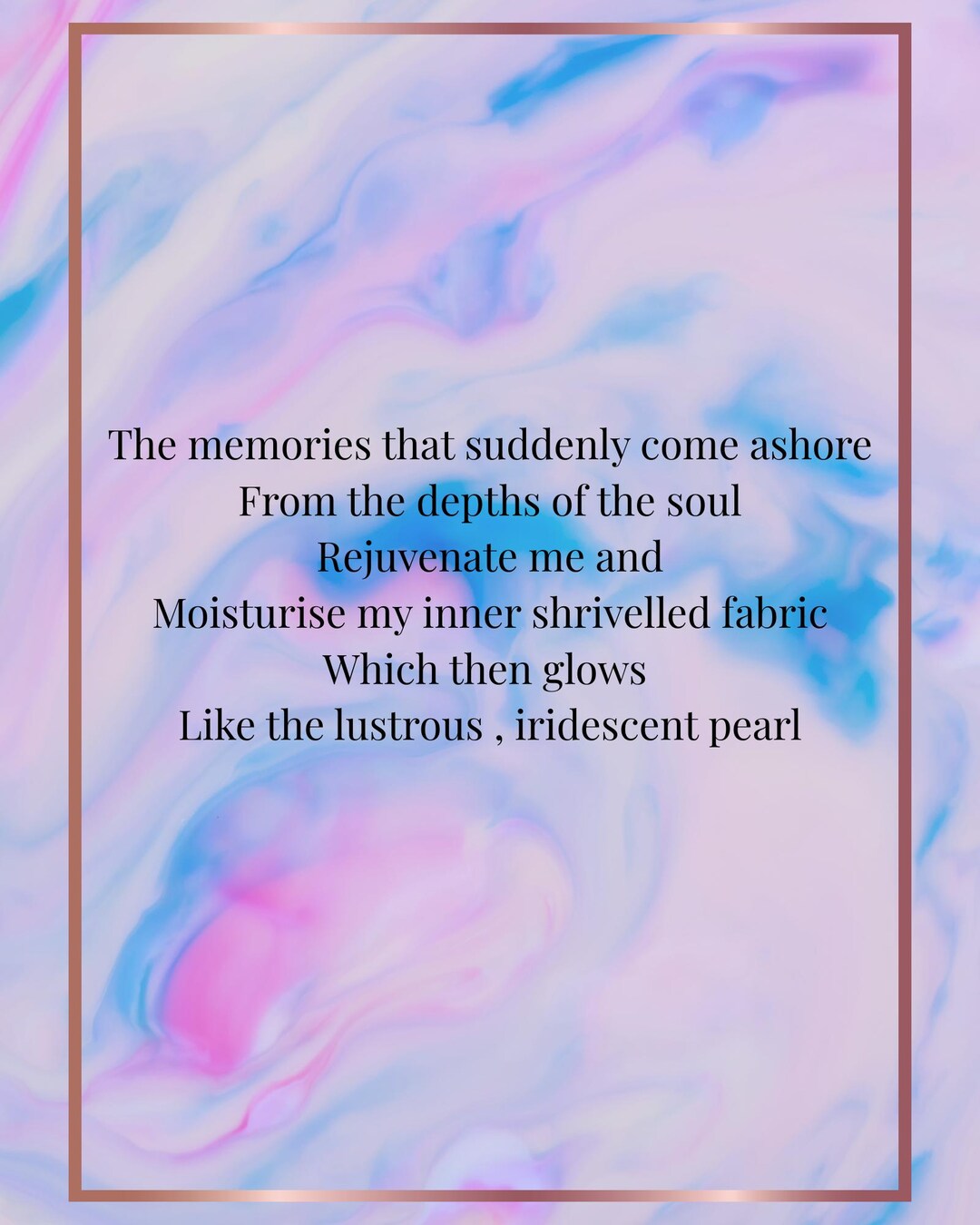Printable Poem Wall Art – Sentimental Digital Download, Custom Poetry ...