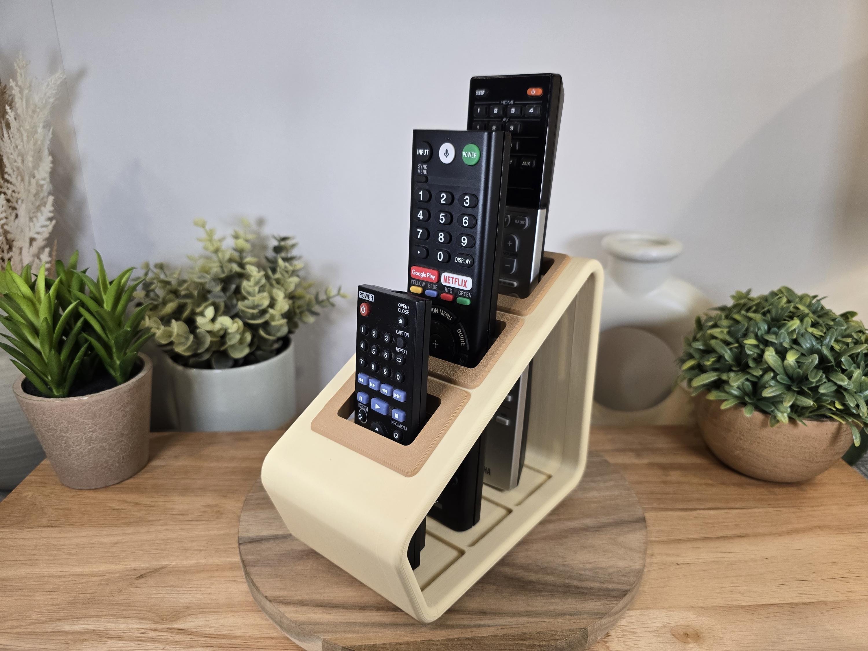 Remote Control Holder - Simple and Stylish Way to Organize 3 Remotes ...