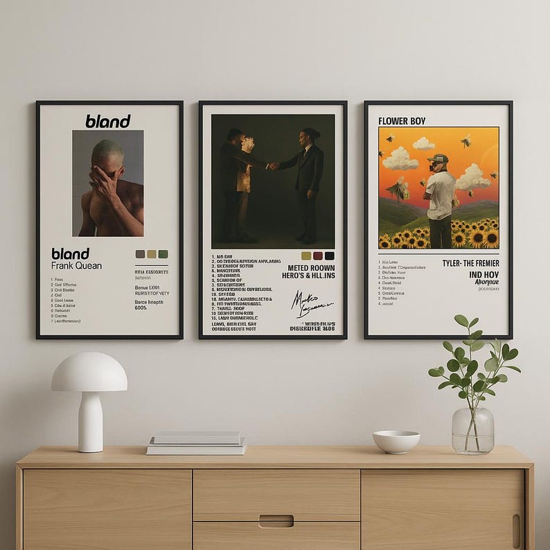 3 Custom Album Cover Poster | Personalized Music Print | Choose Your ...