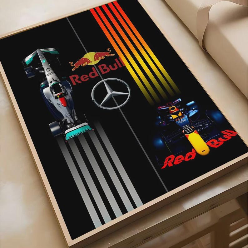 F1 Racing Car Poster/ Formula One Word Championship Poster/ Wall Art ...