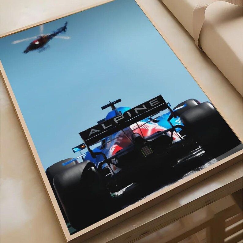 F1 Racing Car Poster/ Formula One Word Championship Poster/ Wall Art ...