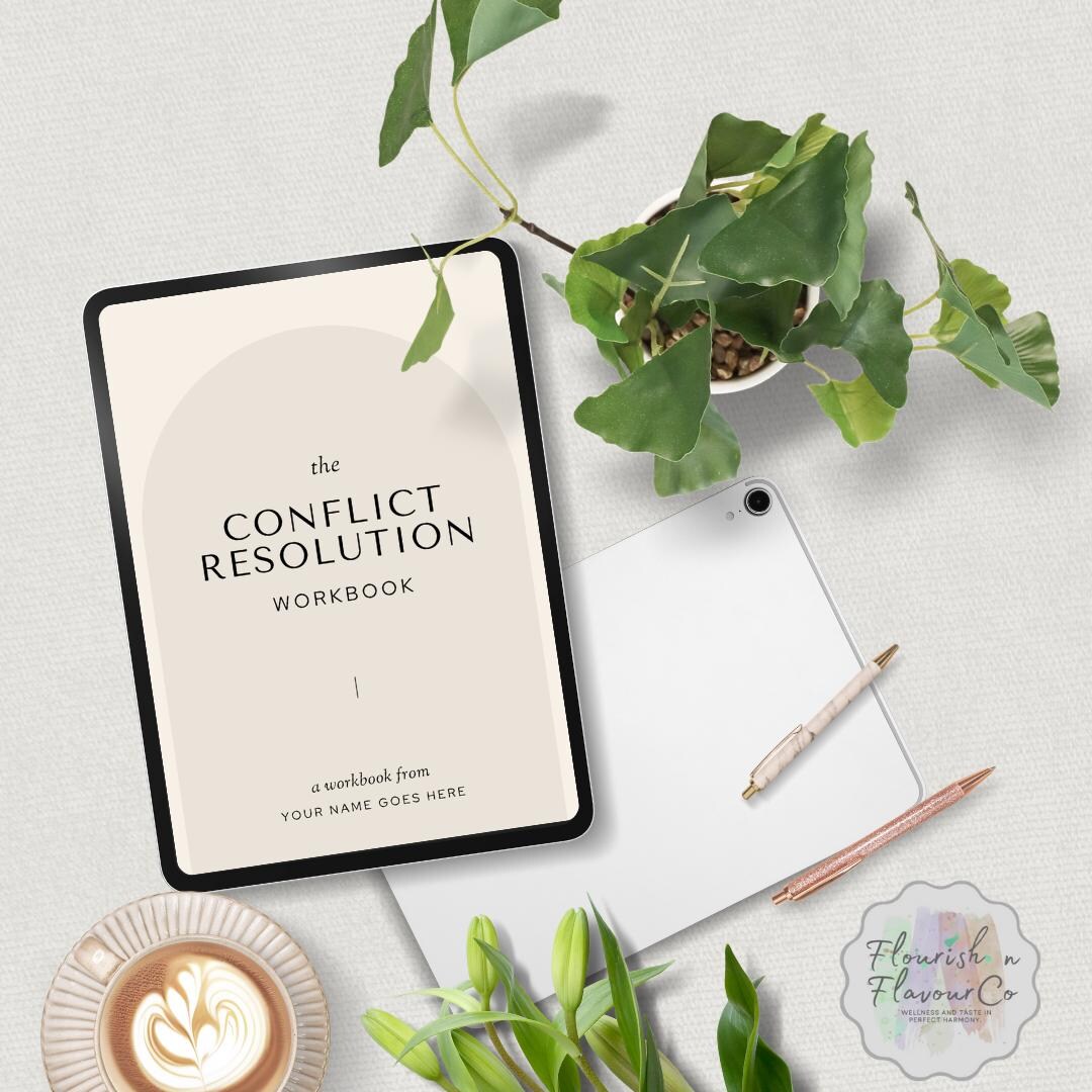 Conflict Resolution Workbook Printable Self Help Communication Skills ...