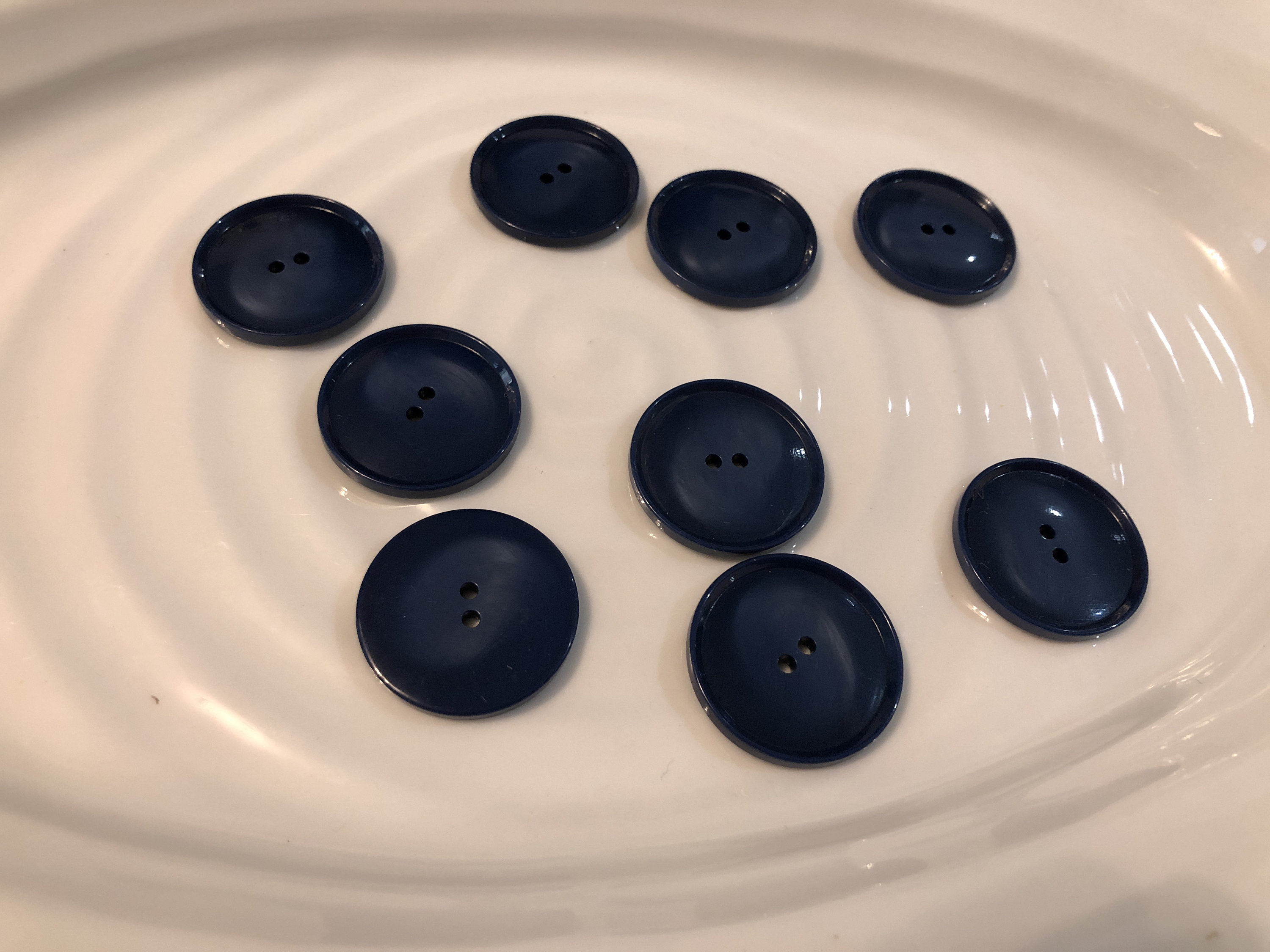 Navy Blue Buttons