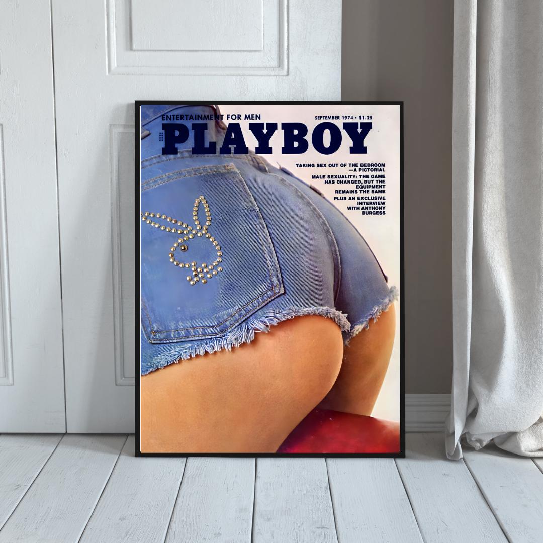 Playboy Wall Art, Playboy Magazine, Vintage Playboy Print, Playboy Home Decor, Playboy Bunny ...