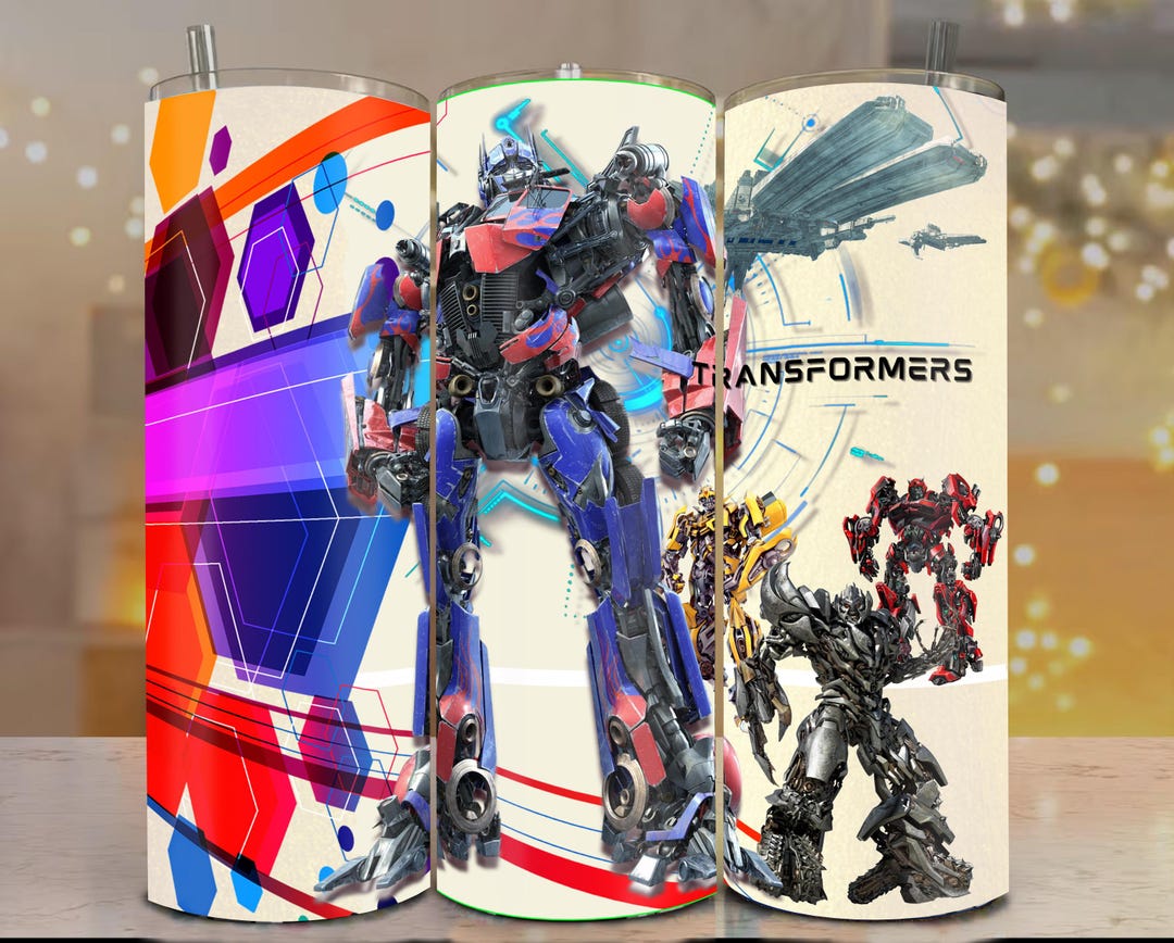 Transformers Tumbler Wrap Design - Optimus Prime & Autobots Digital ...