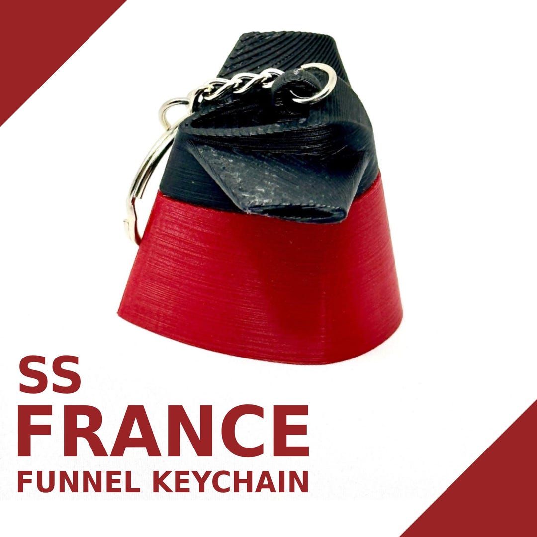 SS France Funnel Keychain - 3D Printed Ocean Liner Memorabilia - Etsy