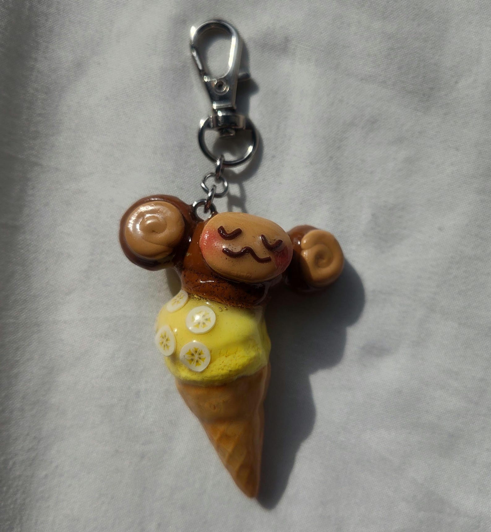 Chunky Monkey Icecreams !! | Choco & Banana on a Waffle Cone - Etsy