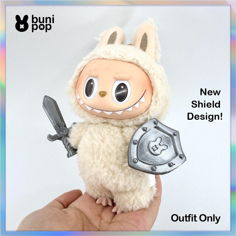 Mini bouclier médiéval LABUBU : accessoire pour poupée de 17 cm - Etsy ...