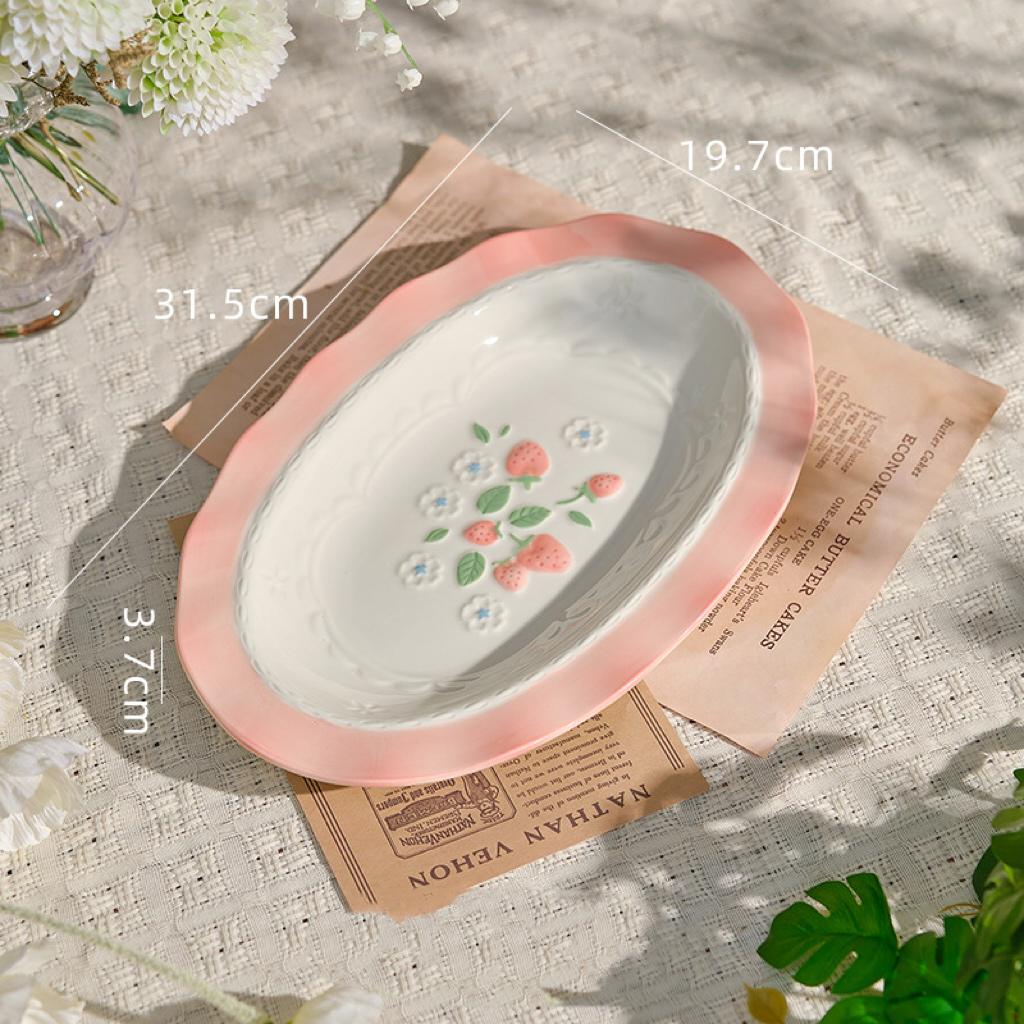 Hand-painted Ceramic Plate – Retro Vintage Style – Unique Artistic Dish ...