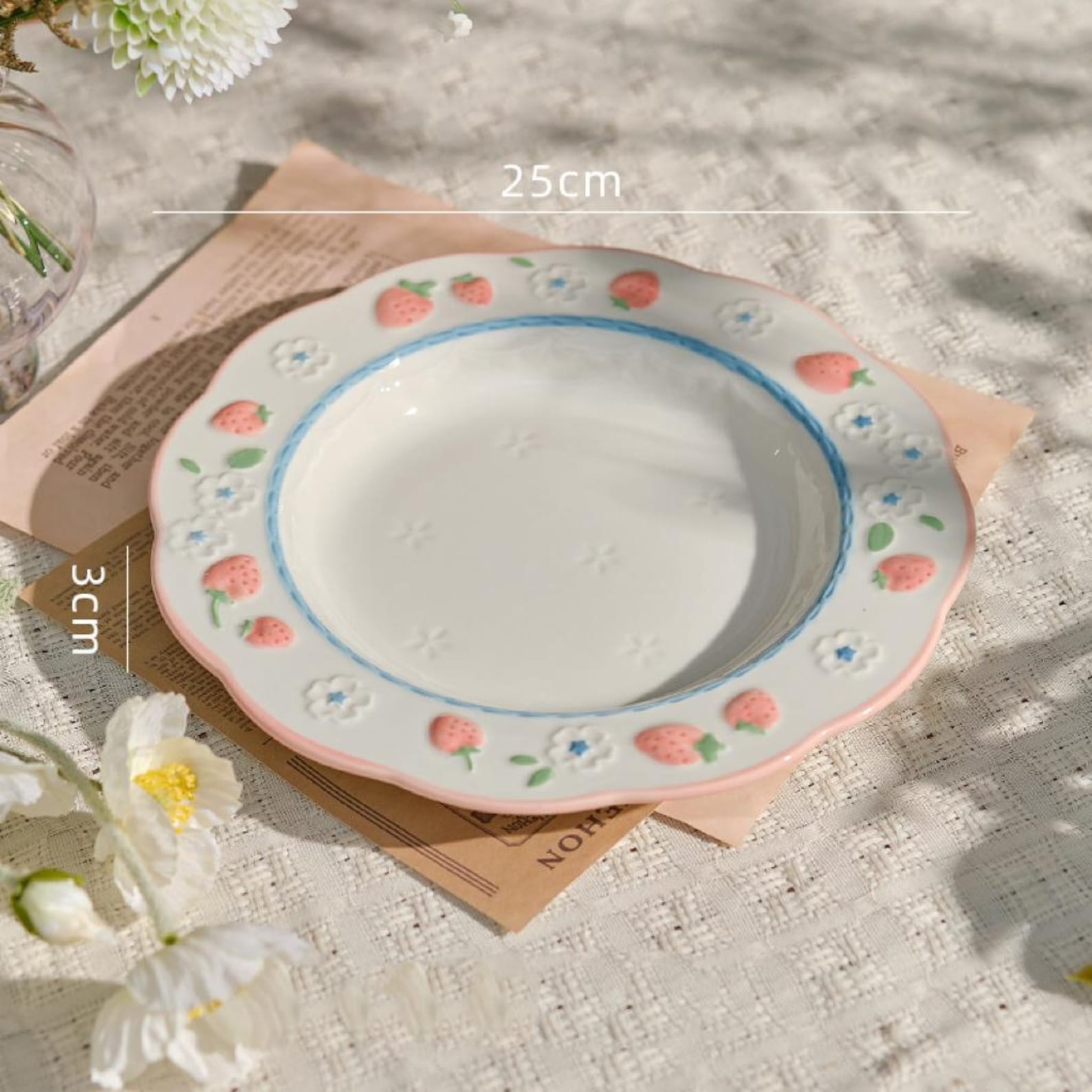 Hand-painted Ceramic Plate – Retro Vintage Style – Unique Artistic Dish ...