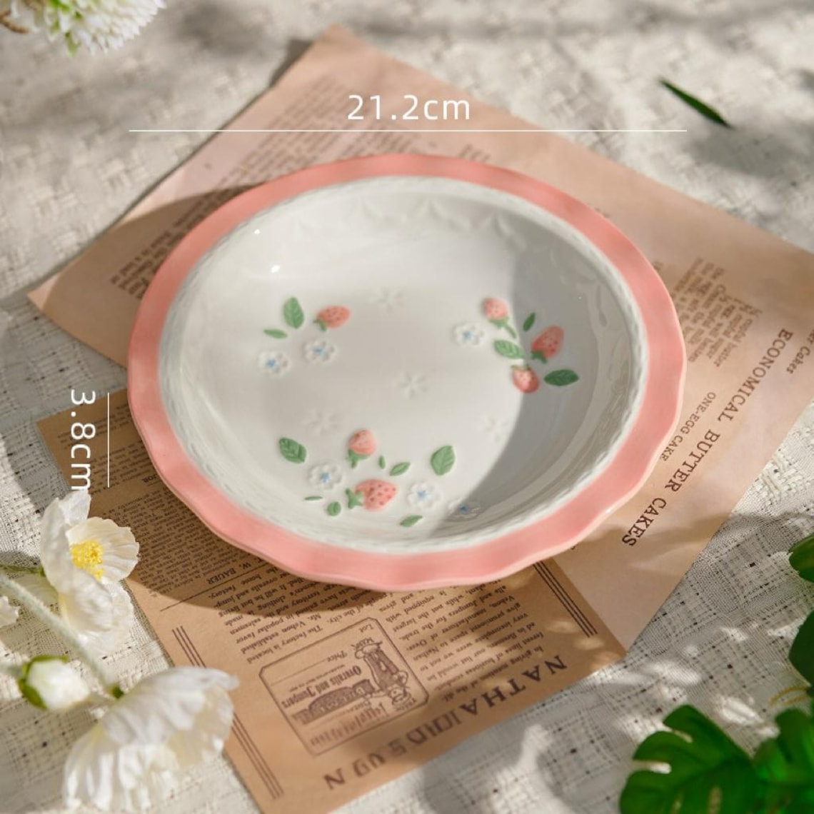 Hand-painted Ceramic Plate – Retro Vintage Style – Unique Artistic Dish ...