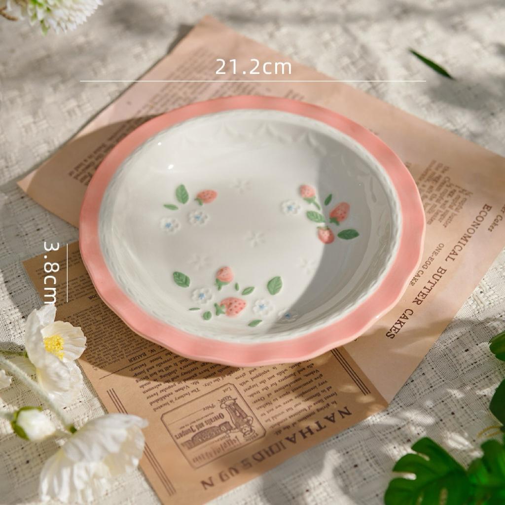Hand-painted Ceramic Plate – Retro Vintage Style – Unique Artistic Dish ...