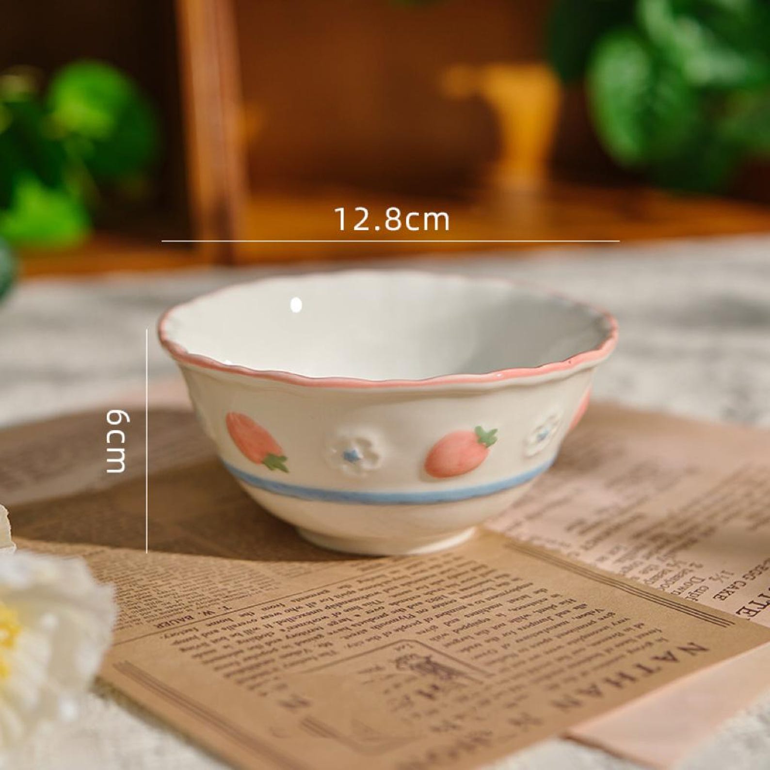 Hand-painted Ceramic Plate – Retro Vintage Style – Unique Artistic Dish ...