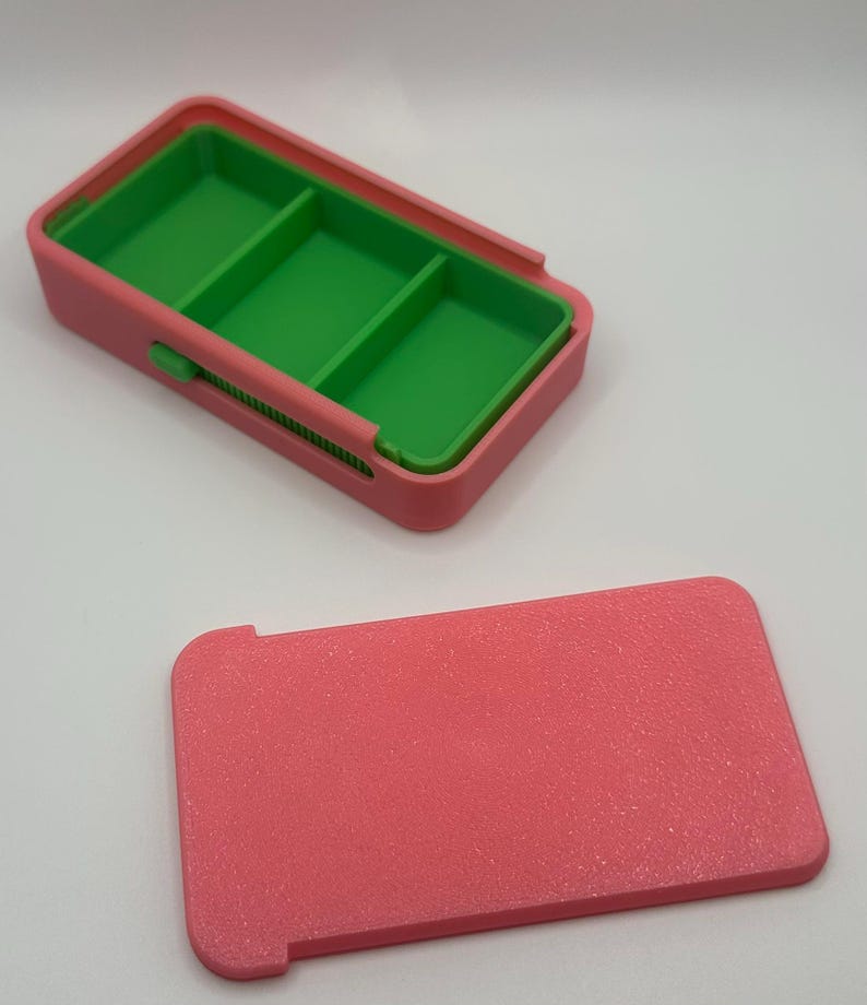Custom Pill Box Tray – Large Pill Organizer With 0–2 Slots – Travel ...