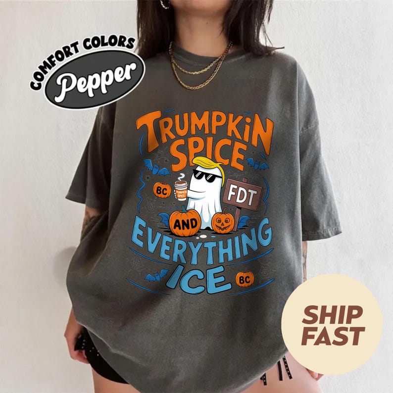 Trumpkin Spice Comfort Colors Halloween Shirt, Anti Trump - Etsy