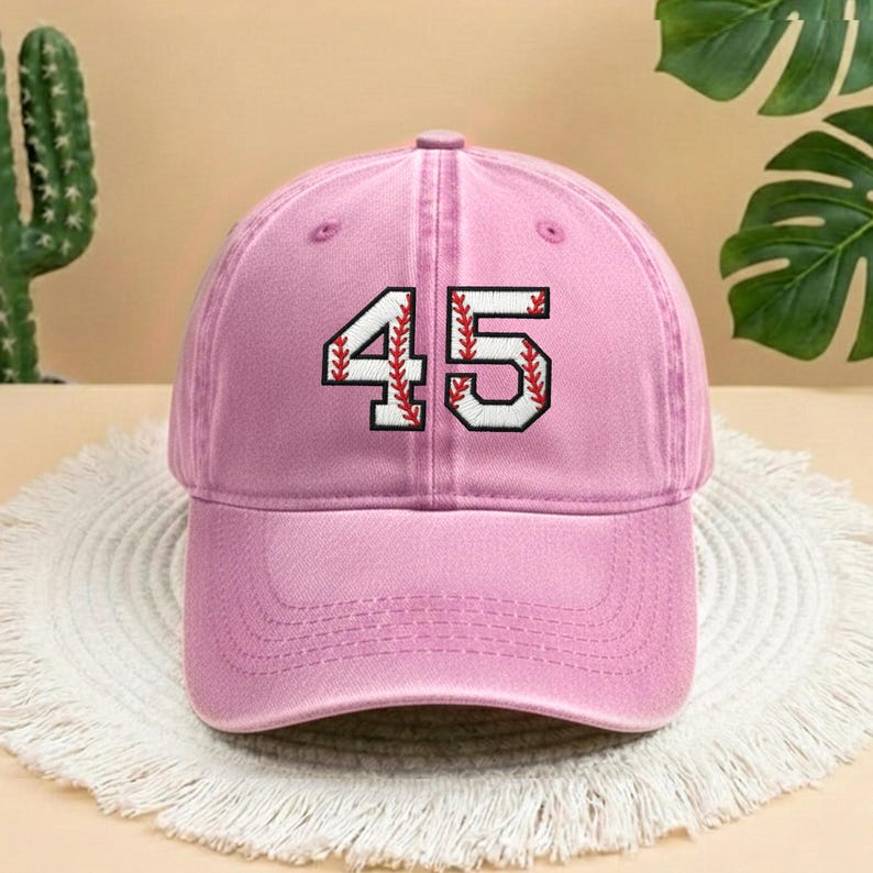 Custom Baseball Number Cap, Personalized Baseball Stitch Number Hat ...