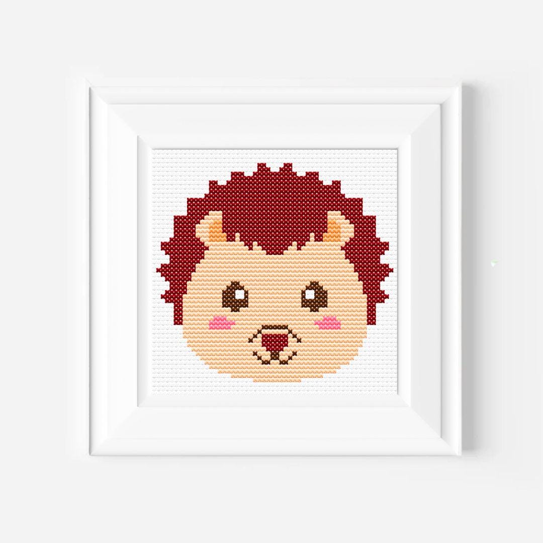 Baby Porcupine Miniature Cross Stitch Pattern - Baby Nursery Home Decor ...