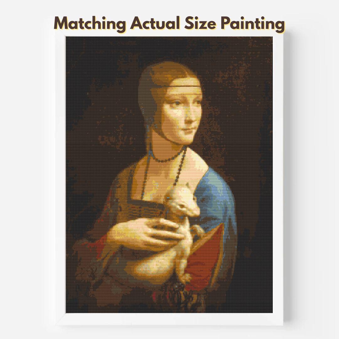 Lady With an Ermine Cross Stitch Pattern: Da Vinci Embroidery (PDF) - Etsy