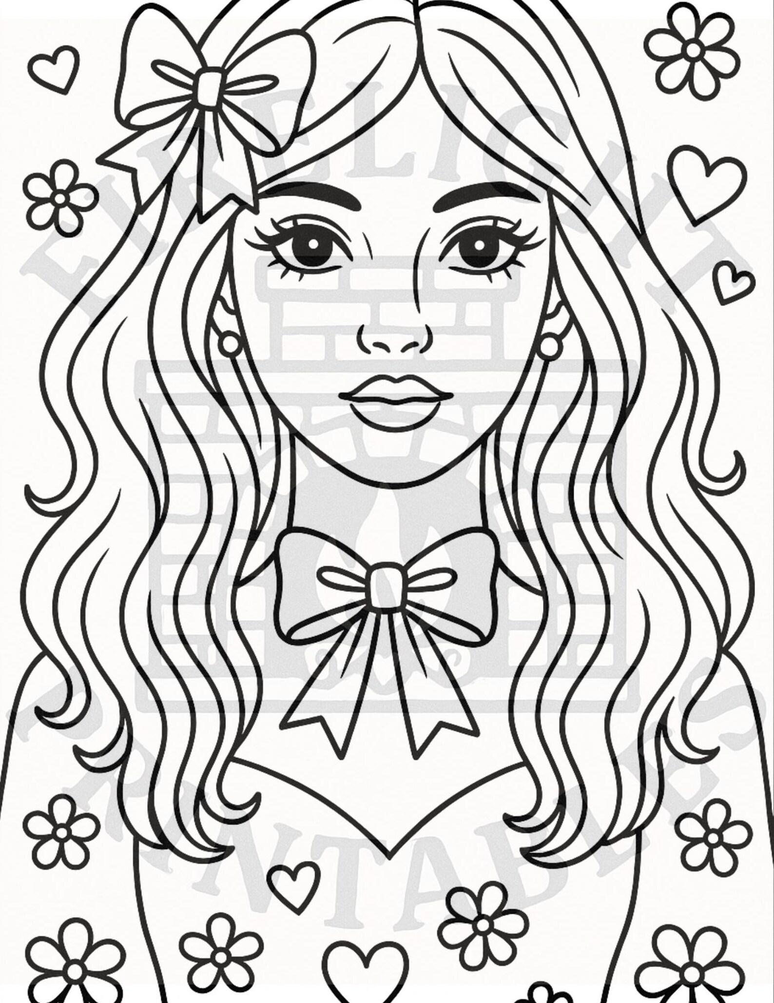 Coquette Aesthetic Printable Coloring Book PDF Instant Download ...